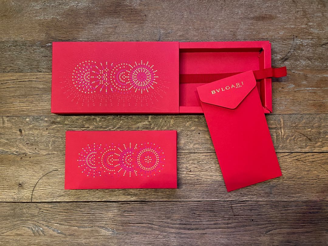CNY Special - BVLGARI Red Packet/Ang Bao, Luxury, Accessories on Carousell
