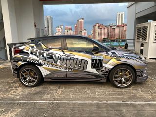 Racing Track Car Sticker Decals, Car Team Decal Logo, Animation Sticker ...