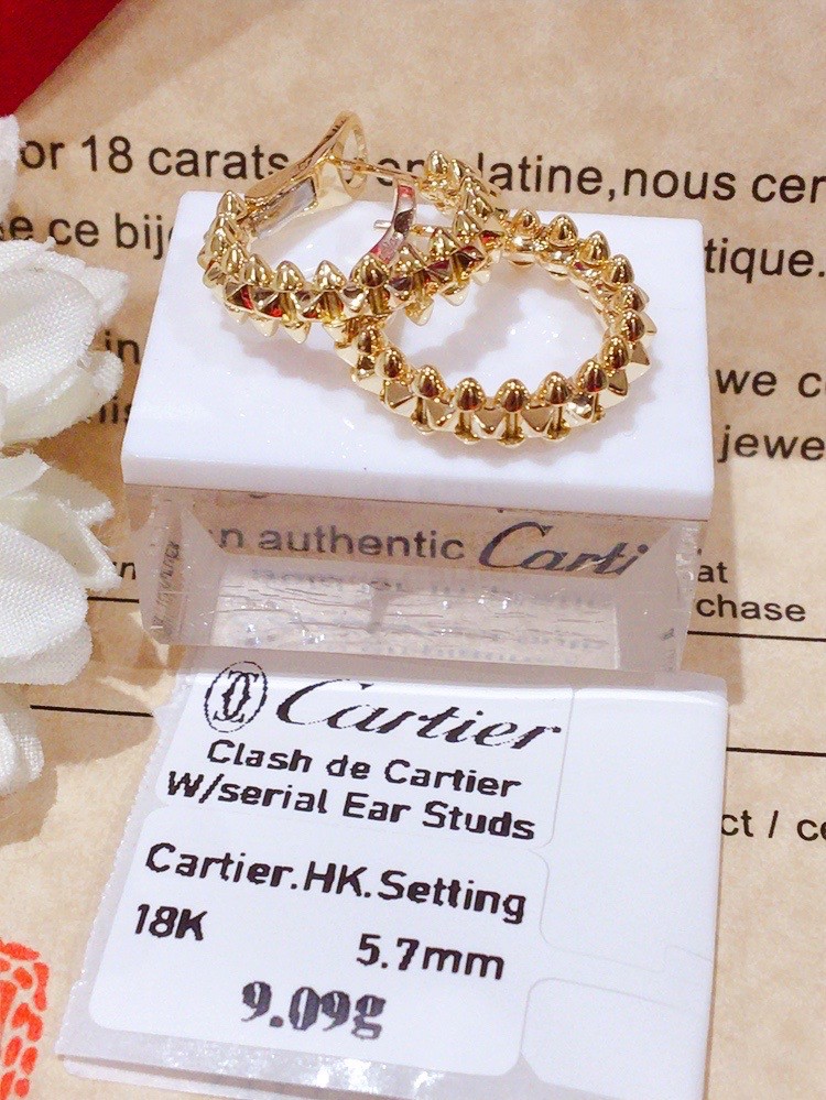 CLASH DE CARTIER LOOP EARRINGS 18K HKSETTING, Women's Fashion, Jewelry ...