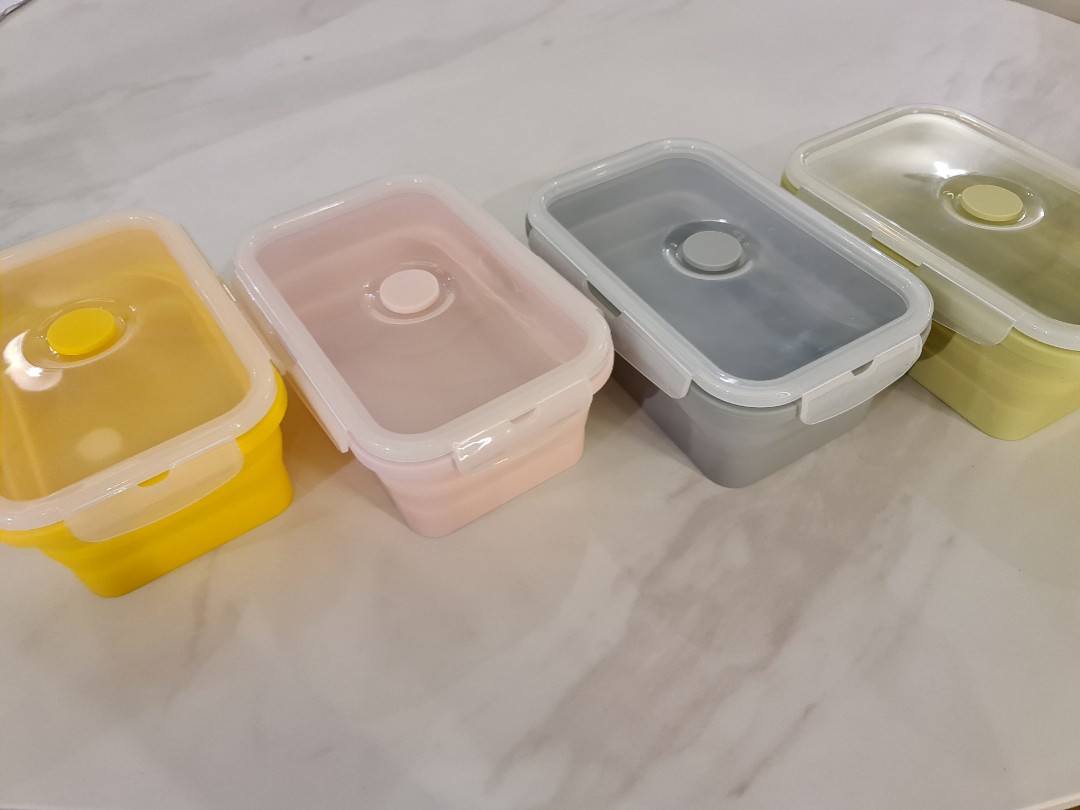 Last Batch* Highly reviewed Collapsible Food-grade tupperware 850ml ...