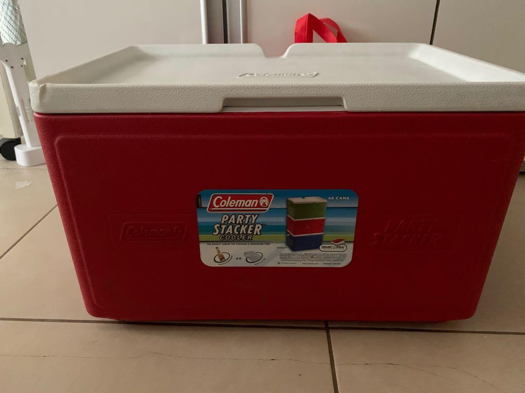 Coleman party stacker cooler, Sports Equipment, Hiking & Camping on ...