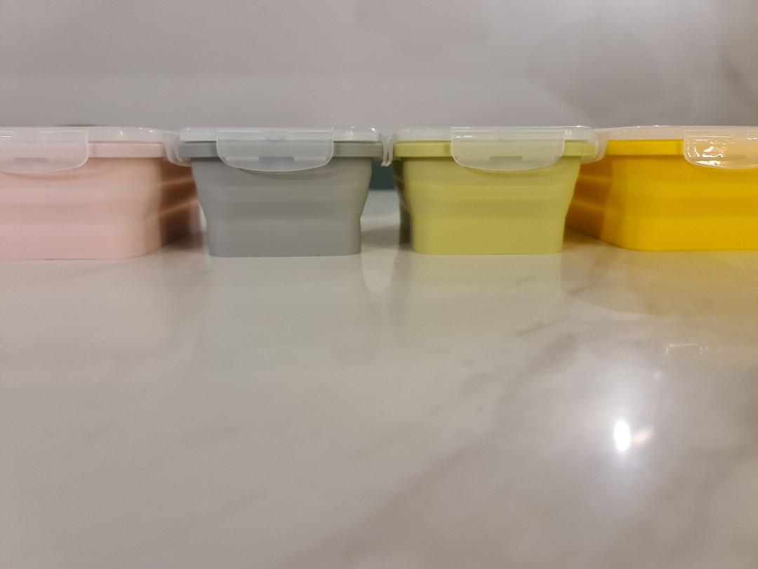 Last Batch* Highly reviewed Collapsible Food-grade tupperware 850ml ...