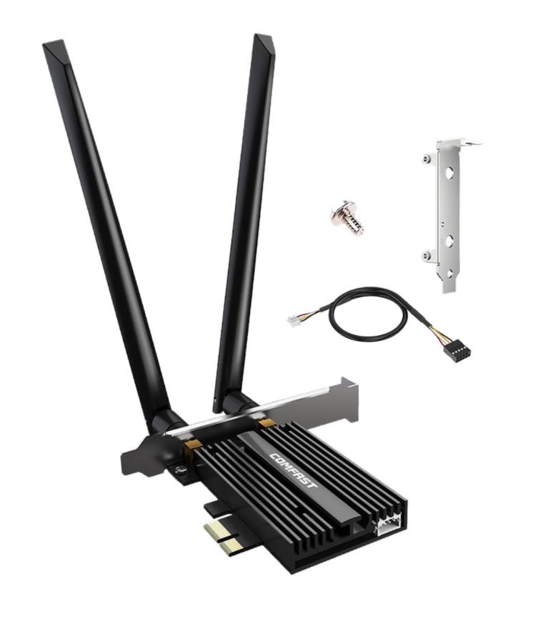 COMFAST CF-AX181 PRO 3000Mbps Tri-band + Bluetooth 5.2 Wireless WiFi6E ...