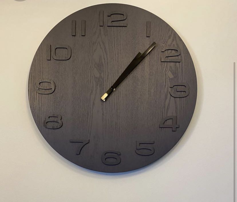 Crate & Barrel Ryder Wall Clock, Furniture & Home Living, Home Decor ...