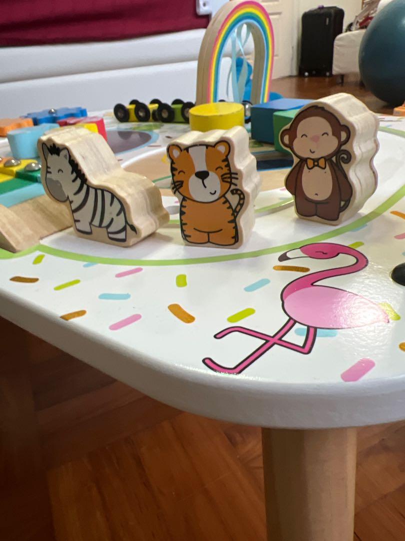 Early Learning Centre Wooden Activity Train Table Babies Kids