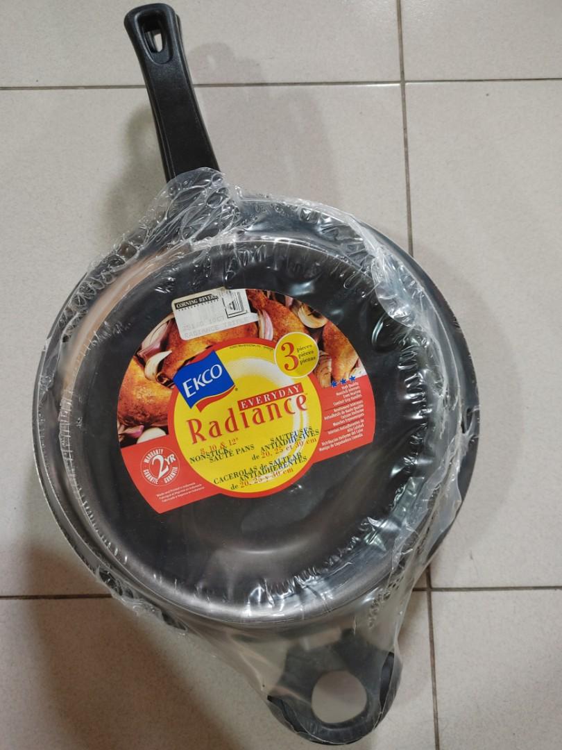 Ekco Radiance Non Stick Frying Pan 3-Piece Set, Furniture & Home Living ...