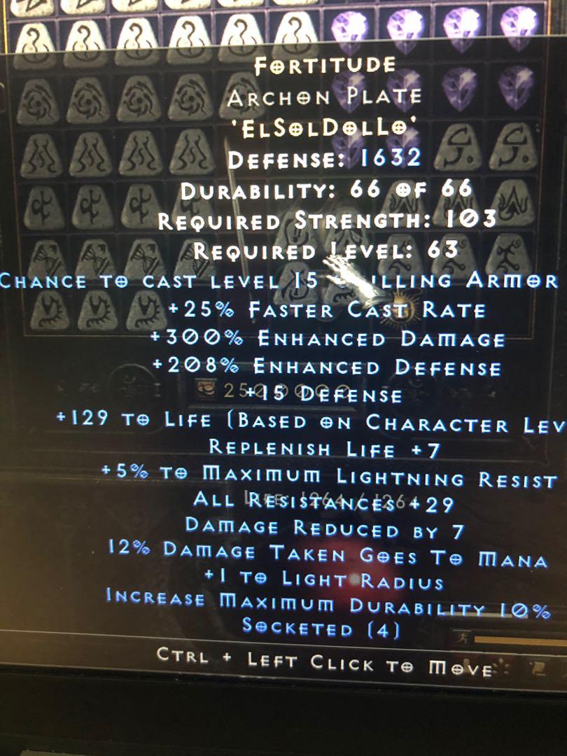 Fortitude superior archon plate d2r Diablo 2 resurrected, Video Gaming ...