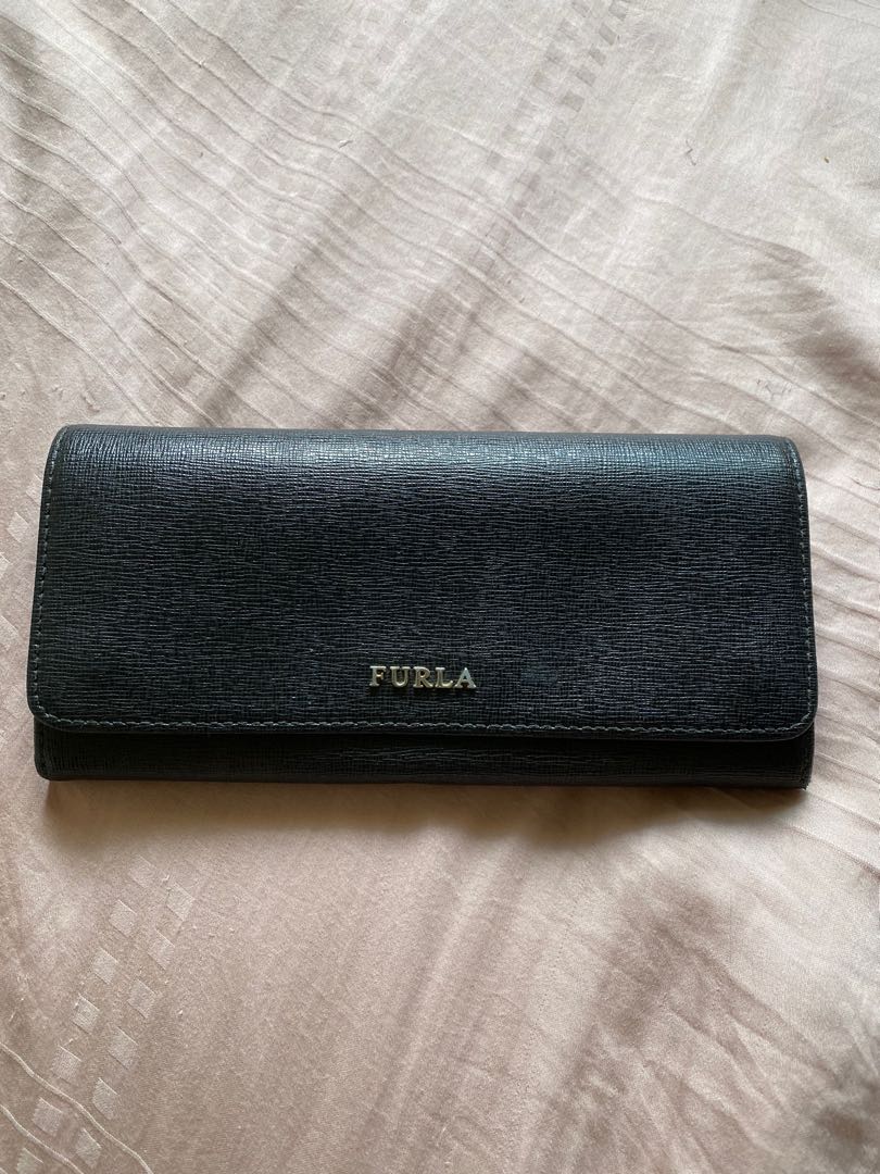 Furla Black Long Wallet, Women's Fashion, Bags & Wallets, Purses ...