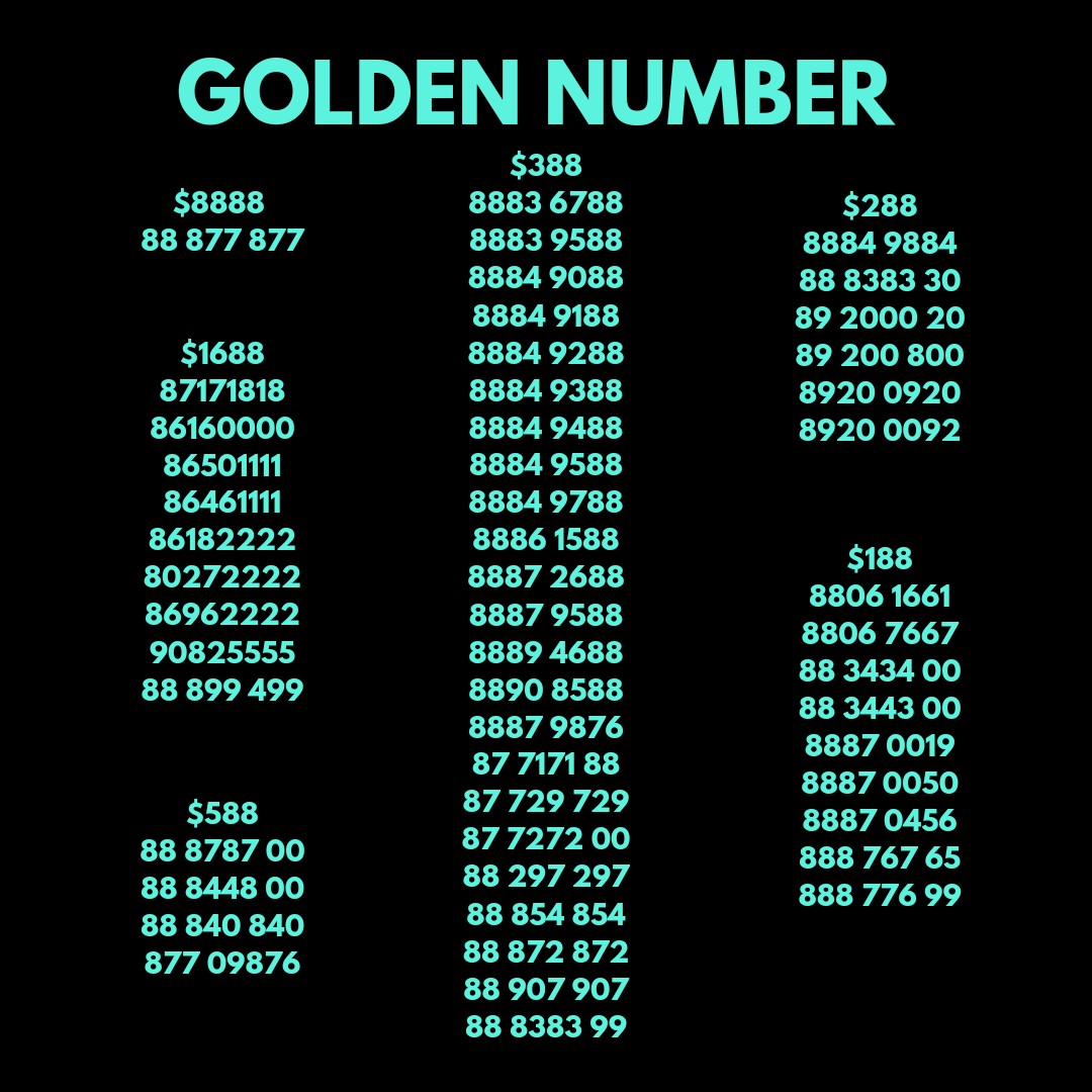 Golden Number, Mobile Phones & Gadgets, Mobile & Gadget Accessories ...