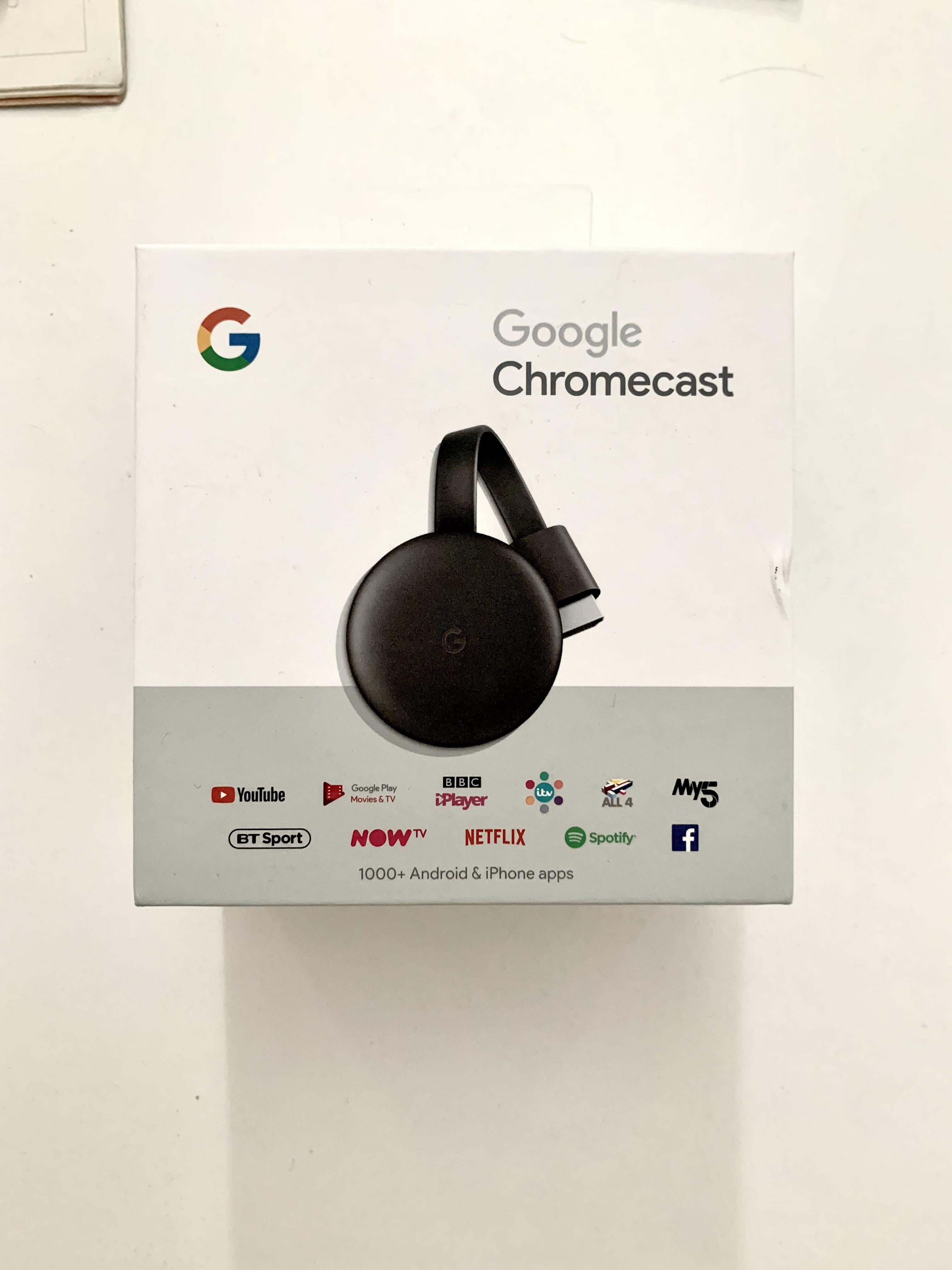 Google Chromecast Gen 3, TV & Home Appliances, TV & Entertainment ...