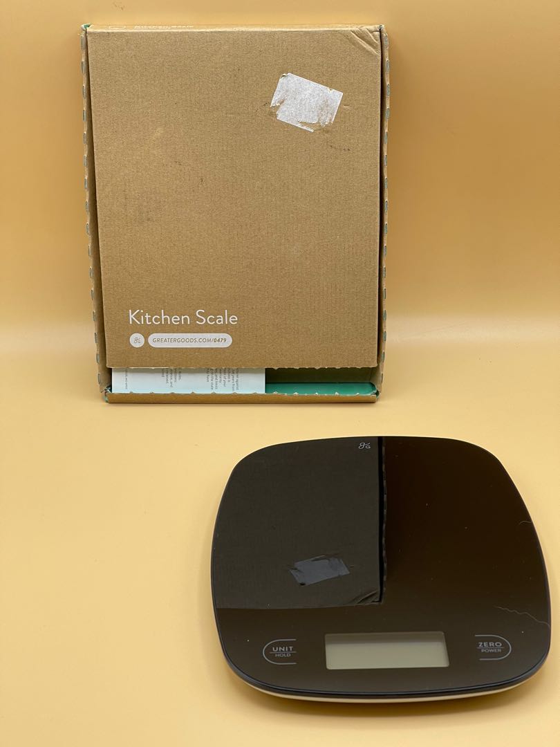 Greater Goods Digital Kitchen Scale (Matte Black), Furniture & Home ...