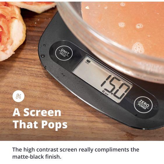 Greater Goods Digital Kitchen Scale (Matte Black), Furniture & Home ...