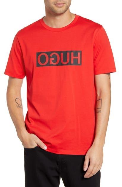 Hugo Boss Reverse Logo Red Men's T-Shirt, Men's Fashion, Tops & Sets ...