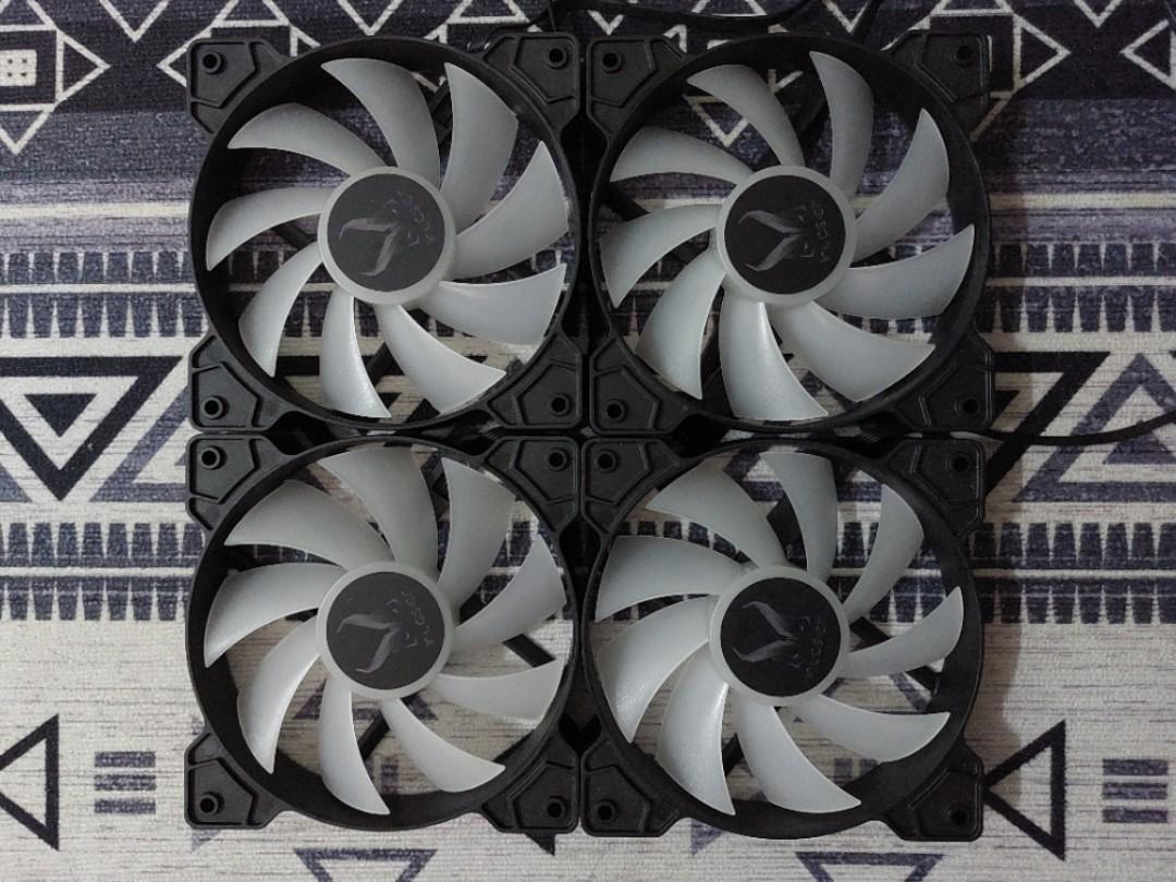 Invasion RGB Fans With Hub, Computers & Tech, Parts & Accessories ...