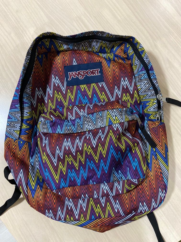 Jansport Authentic pattern backpack, Women's Fashion, Bags & Wallets ...