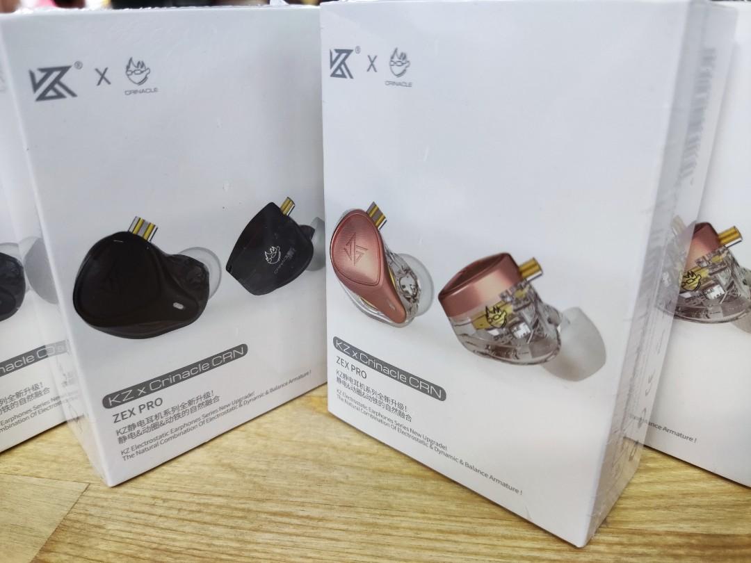 KZ x CRN KZ Zex Pro Electret Electrostatic Dynamic Driver Balanced ...