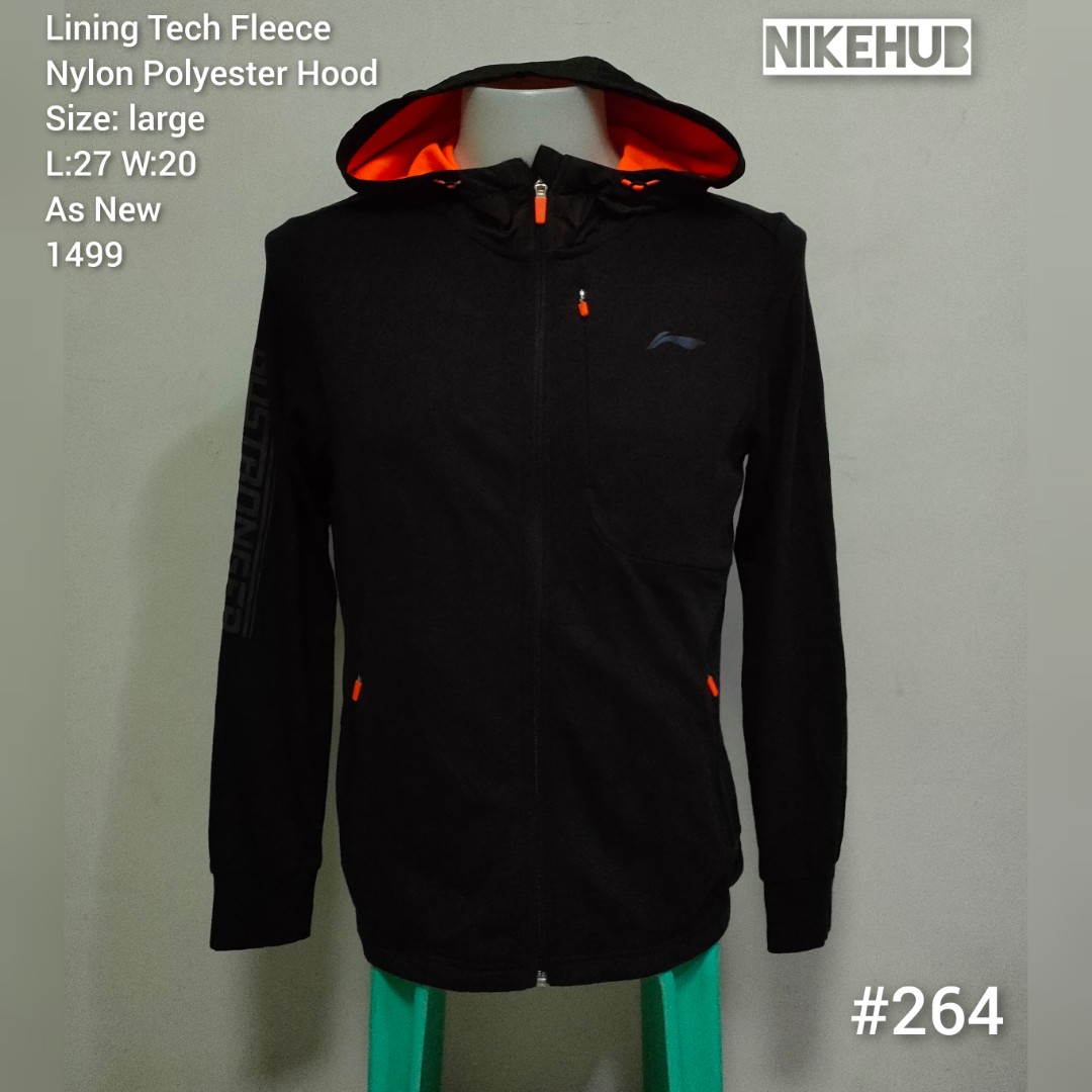 Lining Tech fleece, Men's Fashion, Tops & Sets, Hoodies on Carousell