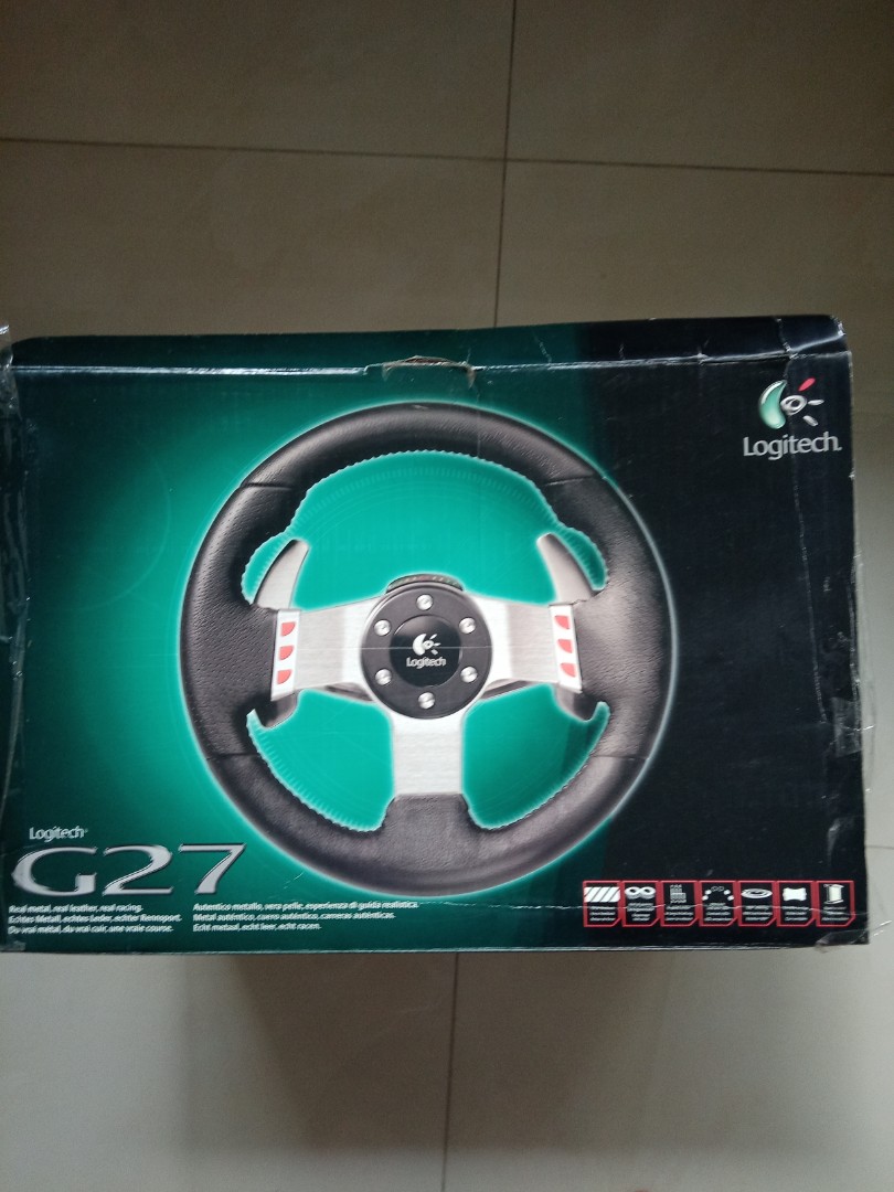 Logitech G27 racing controller for PS with free game, Video Gaming ...