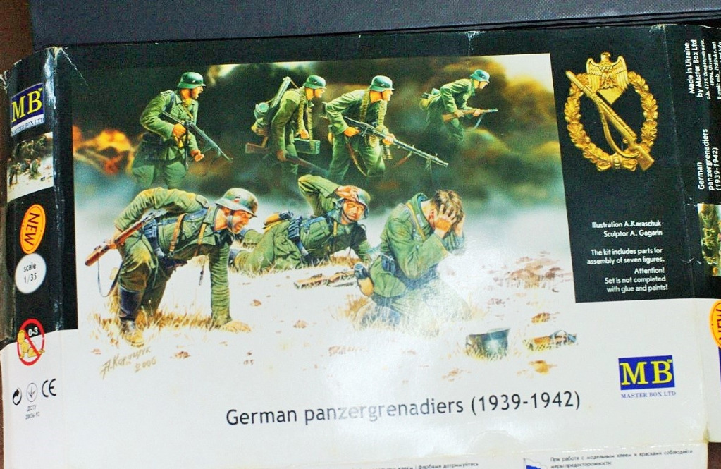 倉底貨-Master Box-3518 -1/35- German Panzergrenadiers -1939-1942-7 figures ...