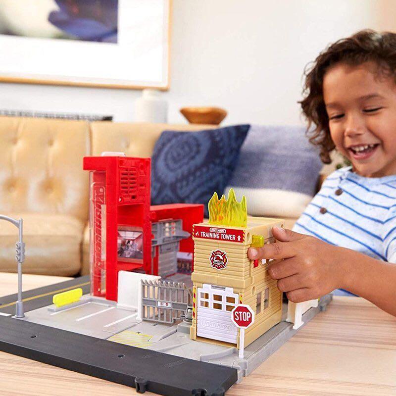 Matchbox FIRE STATION RESCUE SET / 2021 MBX ACTION DRIVERS PLAYSET ...