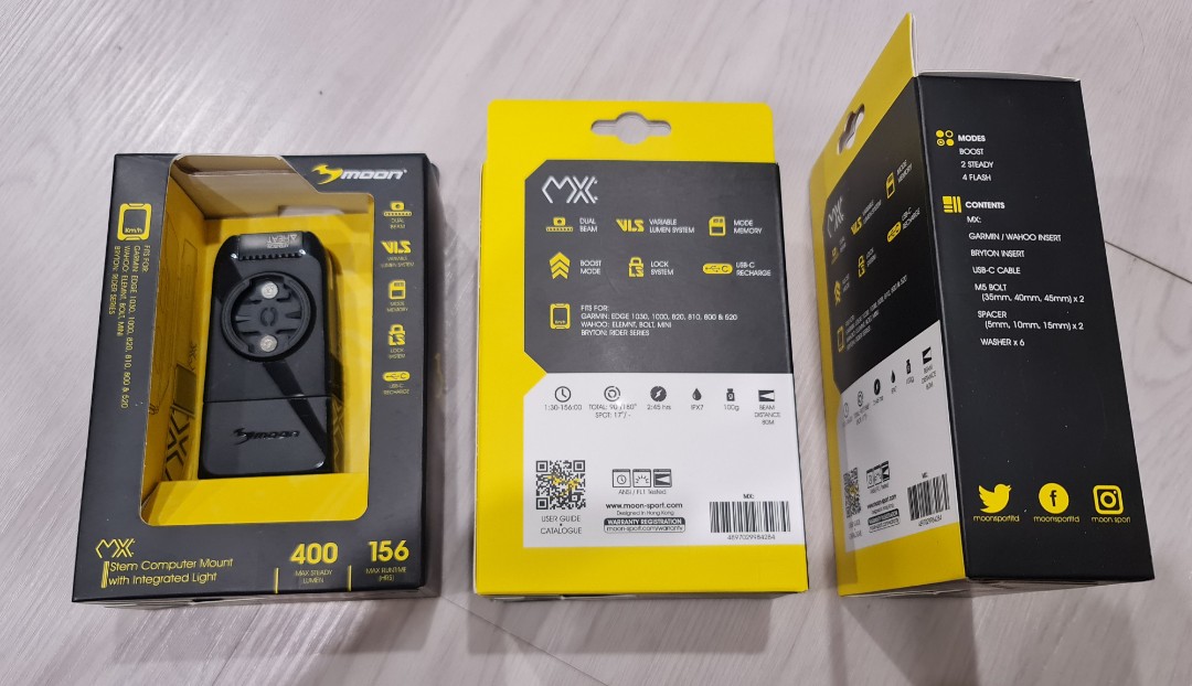 [Sold out] Moon MX Integrated Front Light Bicycle Roadbike, Sports ...