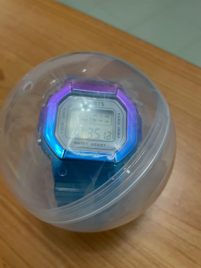 Neon Digital Watch, Women's Fashion, Watches & Accessories, Watches on ...