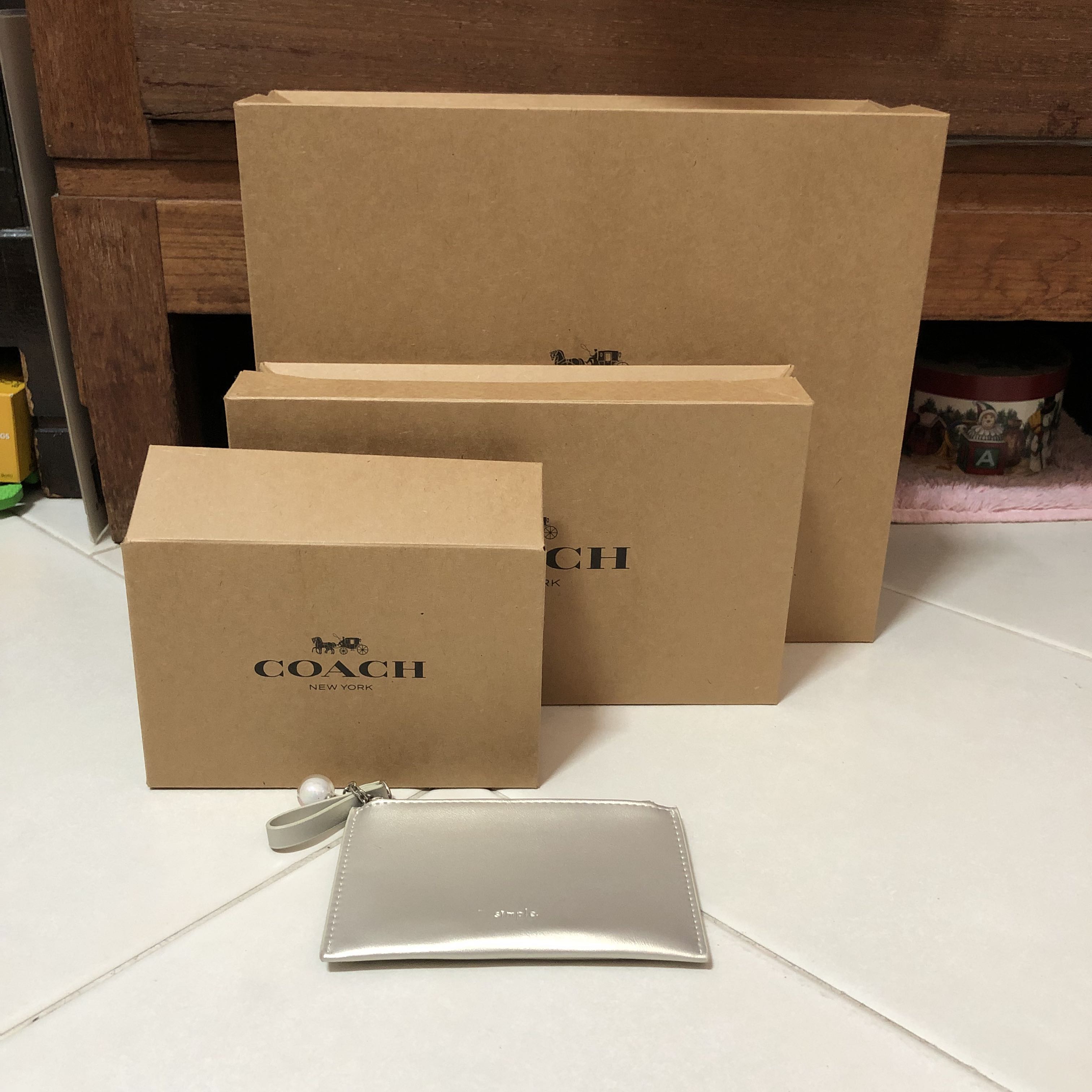 New Coach Boxes, Luxury, Accessories on Carousell