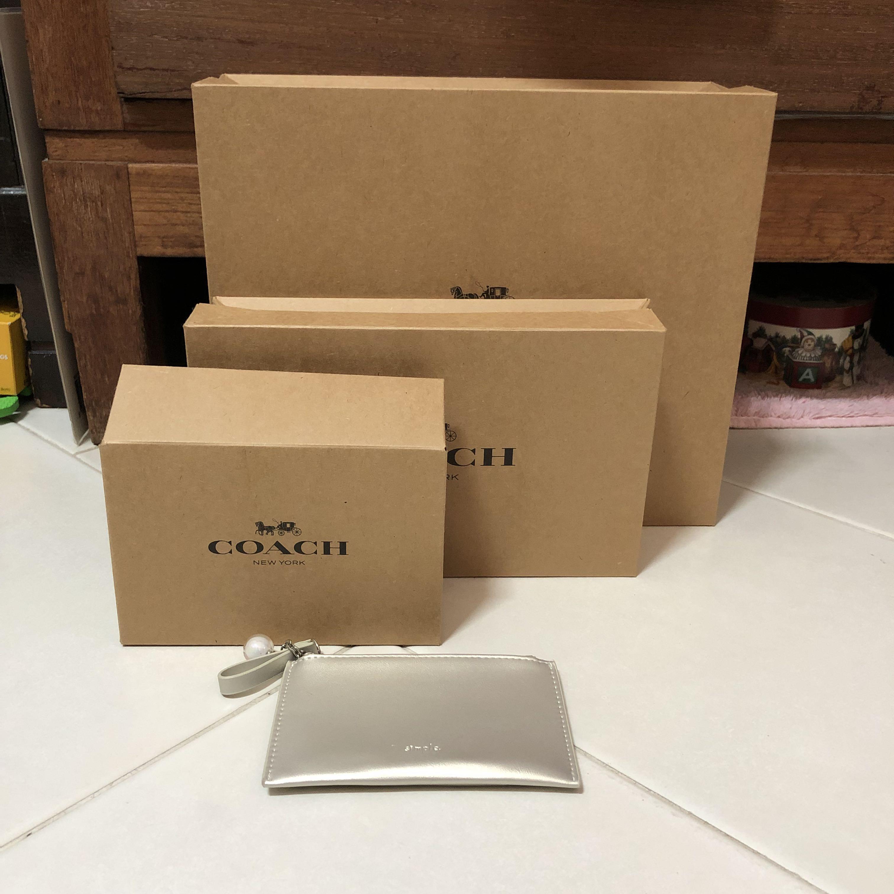 New Coach Boxes, Luxury, Accessories on Carousell