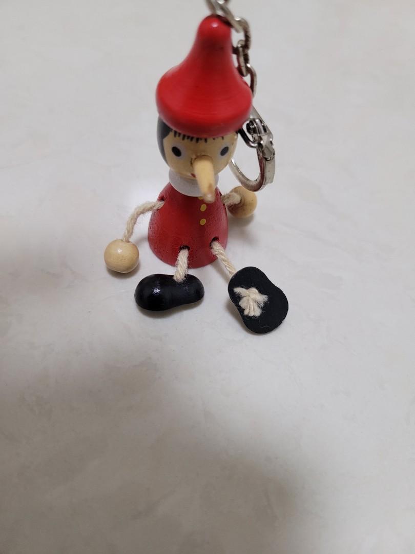 Pinocchio keychain, Hobbies & Toys, Toys & Games on Carousell