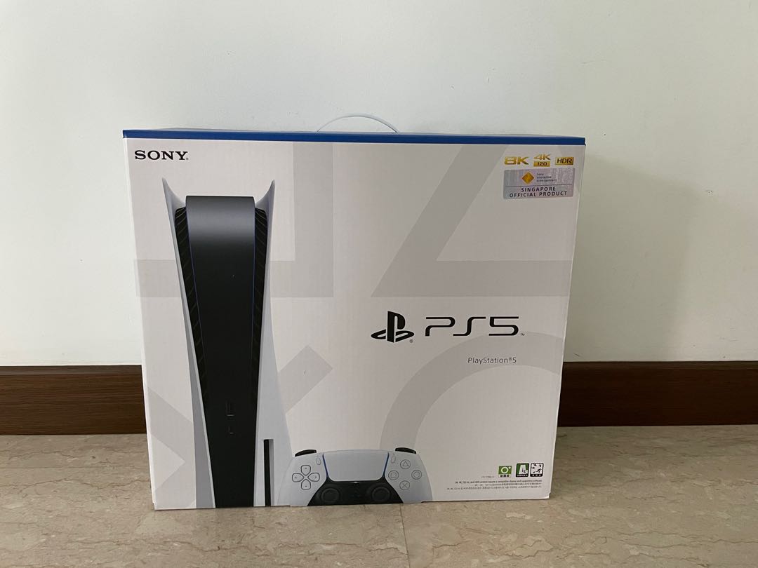 Playstation 5 with disc, Video Gaming, Video Game Consoles, PlayStation ...
