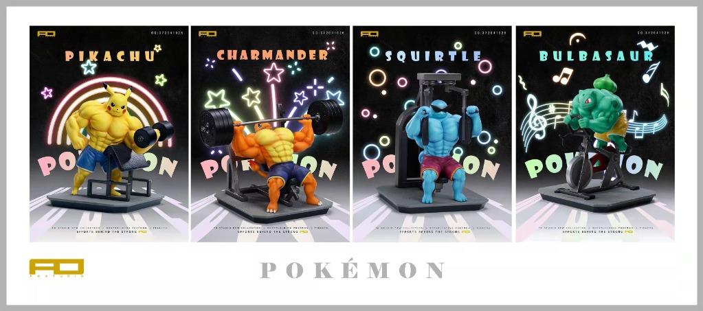 [PO] FO Studio - Gym Series Bulbasaur Figure Statue, Hobbies & Toys ...