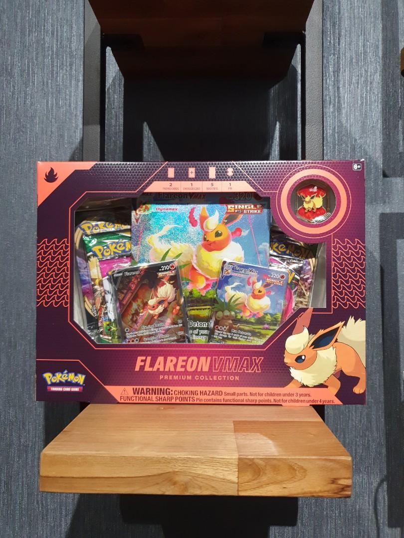 Pokemon TCG Card Flareon VMAX Premium Collection Box MISB, Hobbies ...