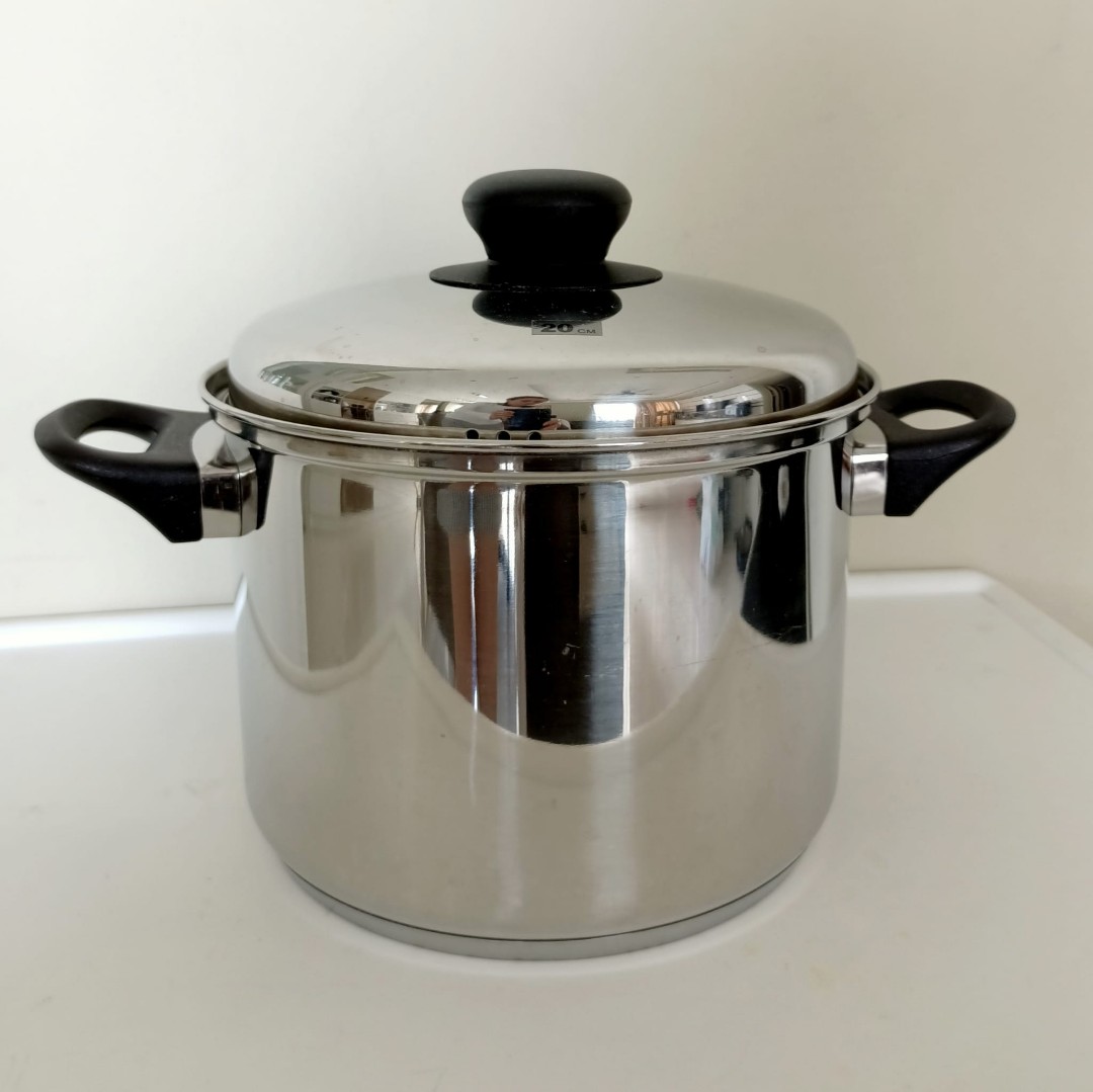 Cooking Pot 555 Stainless Steel, Furniture & Home Living, Kitchenware ...