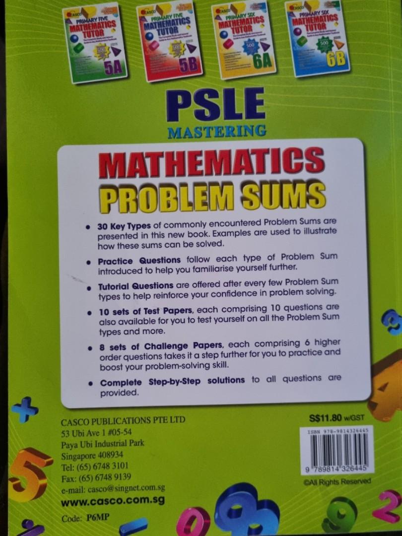 PSLE Mastering Mathematics Problem Sums, Hobbies & Toys, Books ...