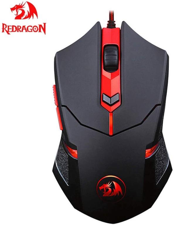 Redragon M601 Gaming Mouse Wired with red led, 3200 DPI 6 Buttons ...