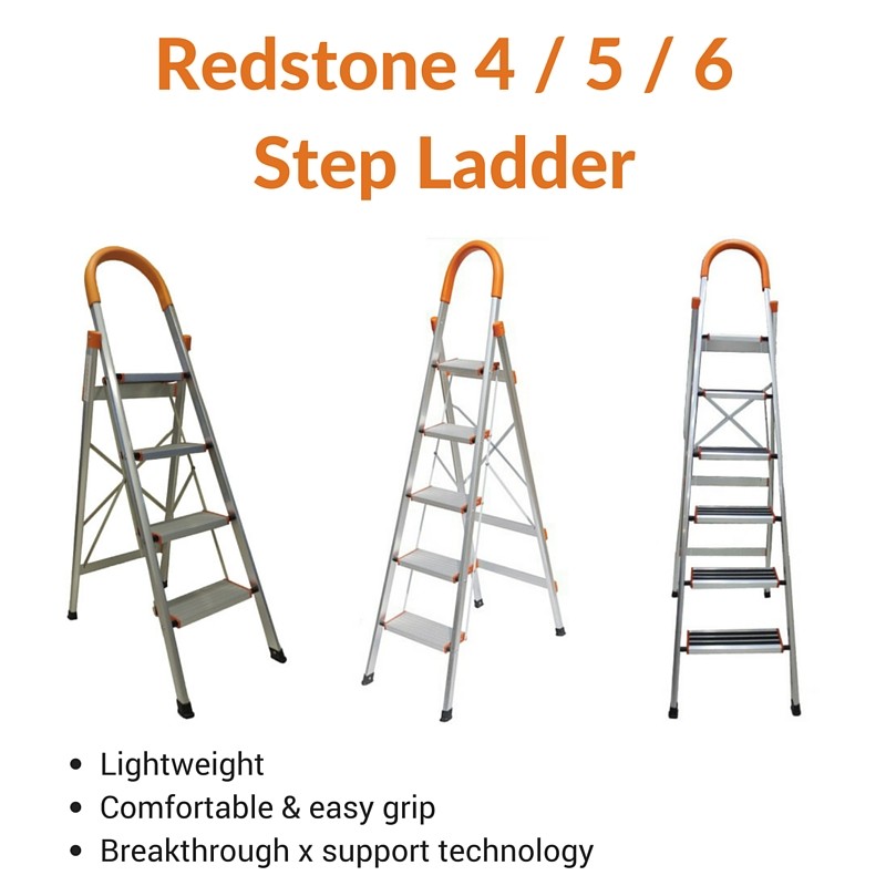 Redstone Ladder 4 Steps, 5 Steps, 6 Steps (Orange Trimming), Furniture ...
