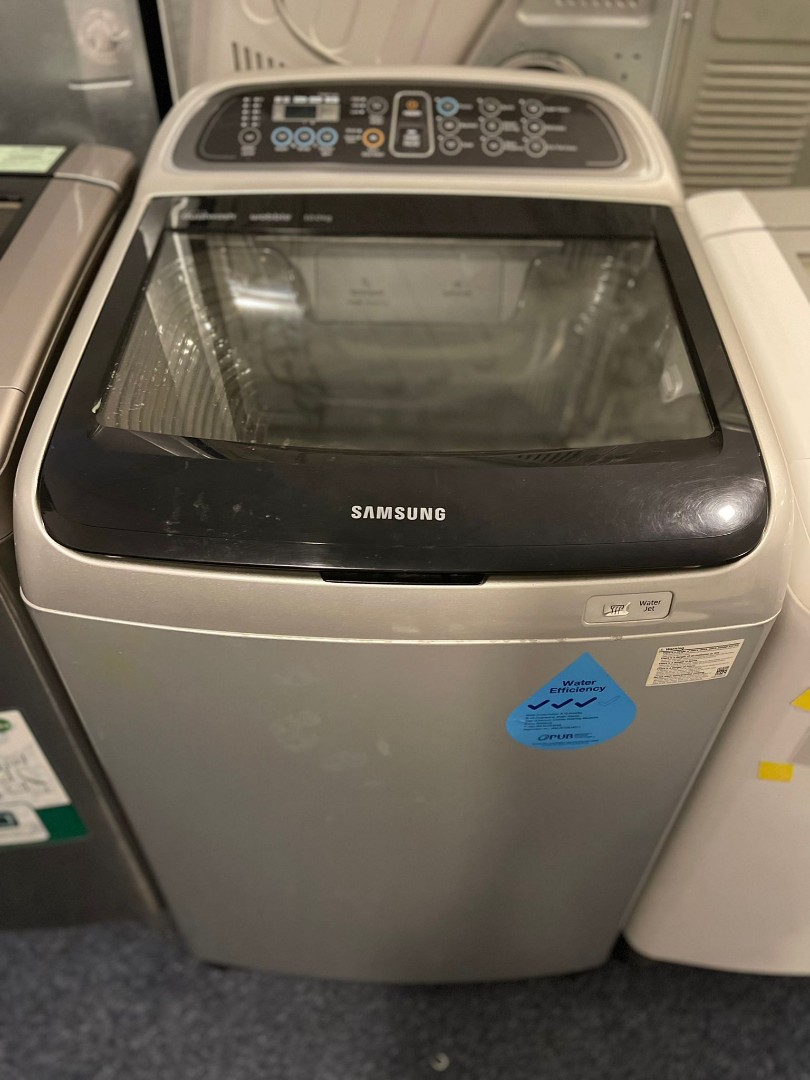 Samsung 10 Kg Top Load Washing Machine Silver - WA10J5730SS, TV & Home ...