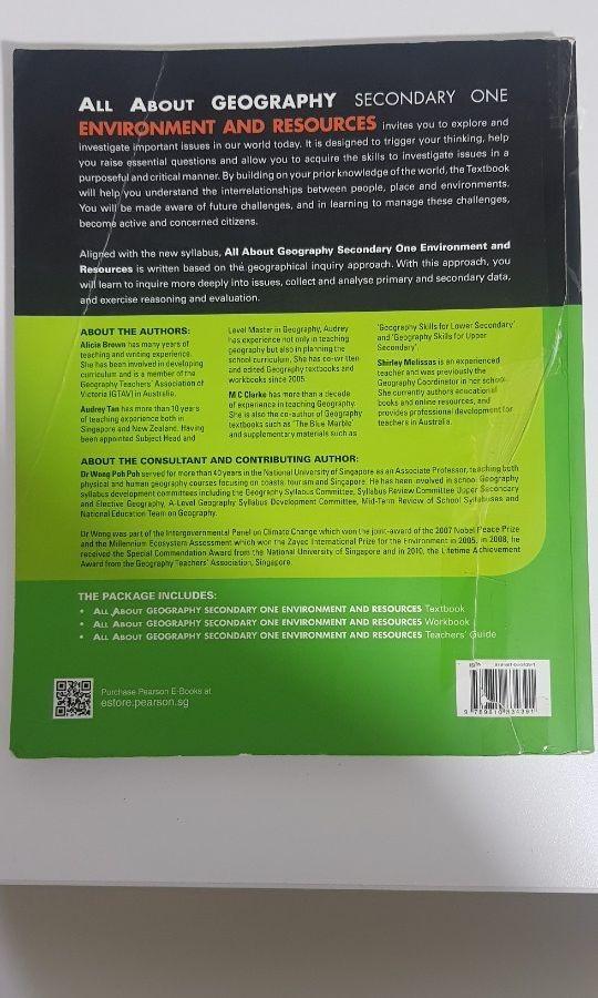 Secondary One (S1) Geography Environment and Resources textbook ...