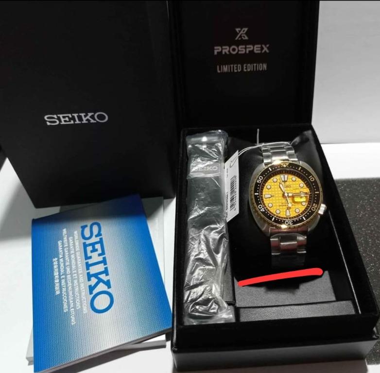 Seiko Diver Limited Edition 1000 pieces Yellow Sunrise Turtle casio ...