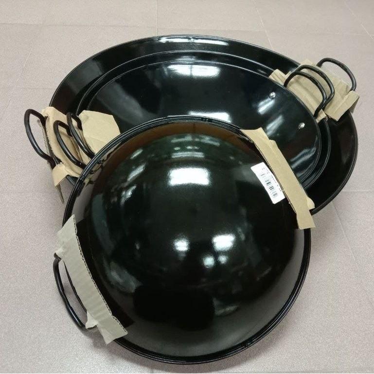 SET COMBO KUALI ENAMEL HITAM 3PCS, Furniture & Home Living, Kitchenware ...