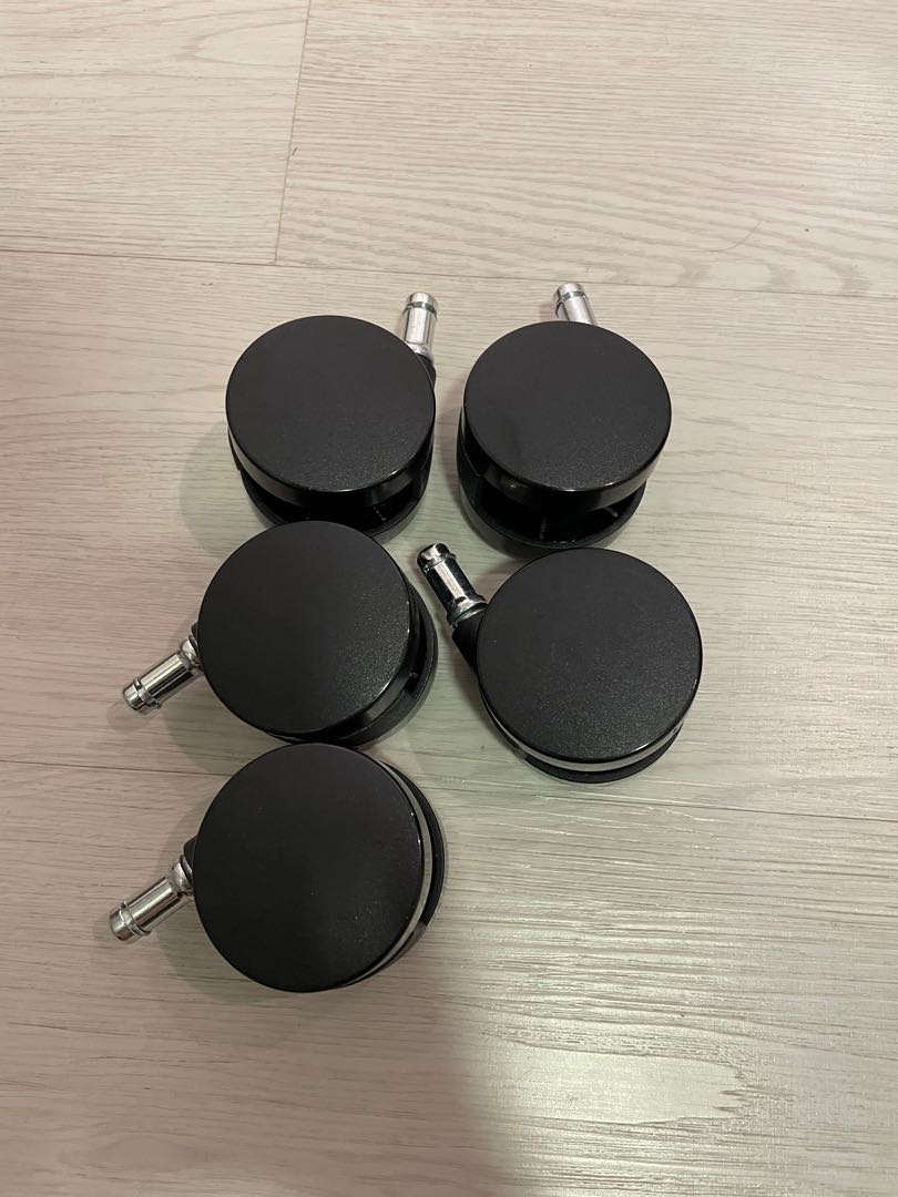 Set of 5: Herman Miller Aeron carpet castor wheels, Furniture & Home ...