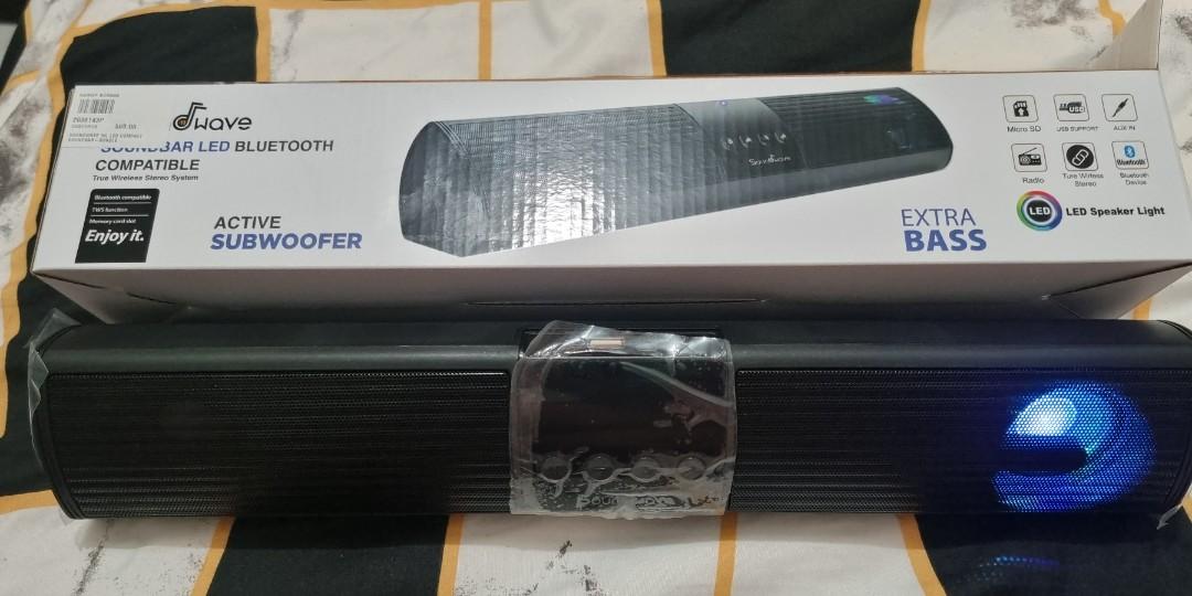 Soundwave LED soundbar bluetooth speaker, Audio, Soundbars, Speakers ...
