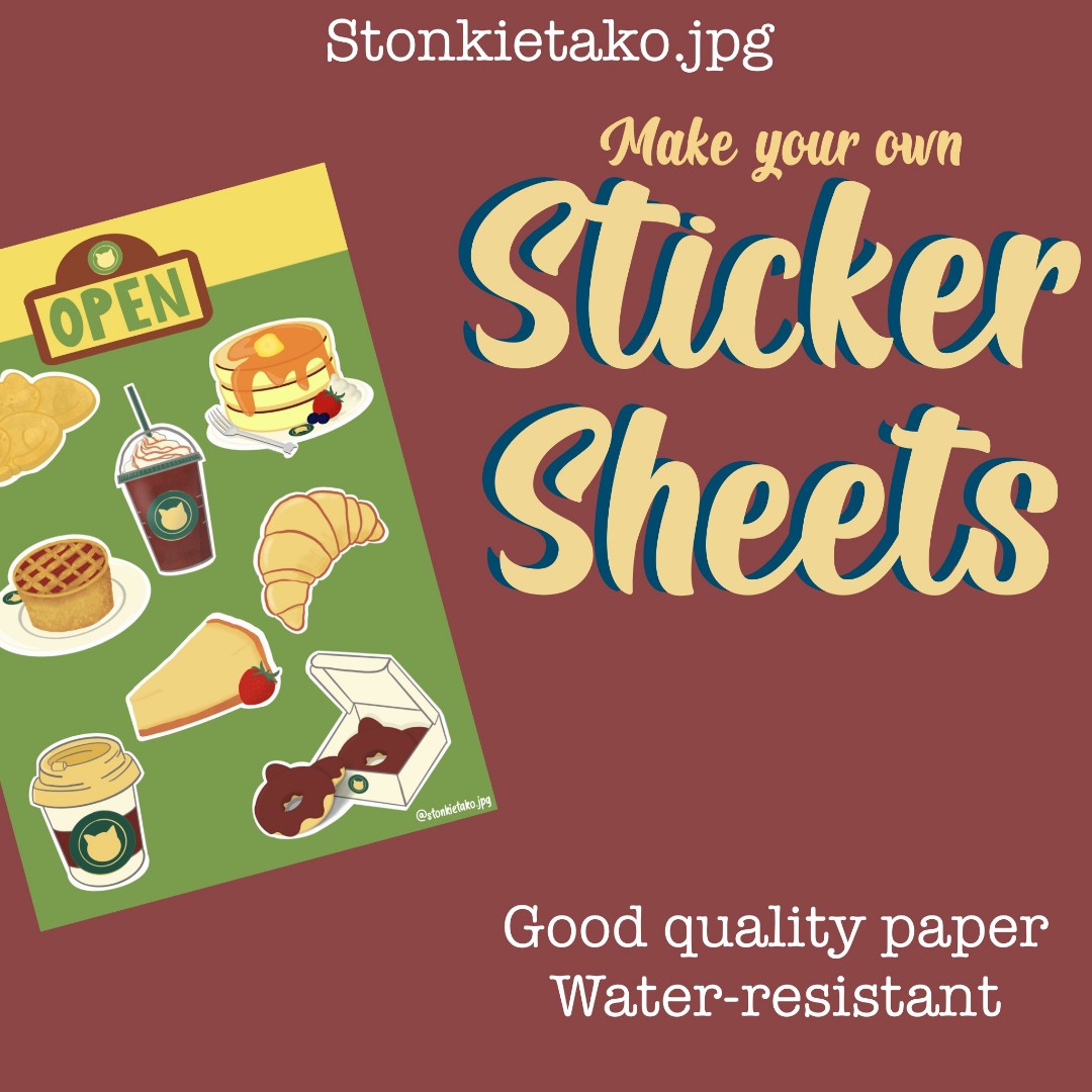 Sticker sheets printing, Hobbies & Toys, Stationery & Craft, Other ...