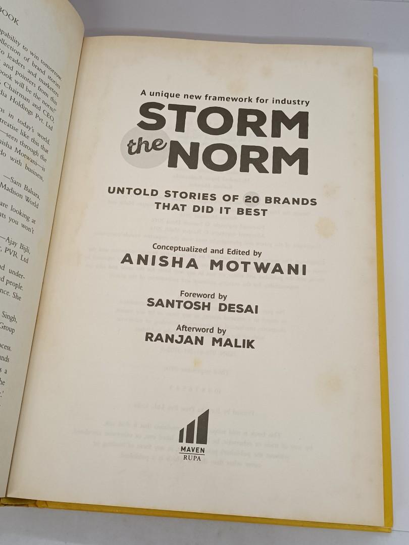 Storm The Norm : Untold Stories of 20 Brands That Did It Best, Hobbies ...