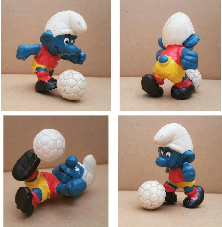 The Smurfs Collection, Vintage Smurf kicking a ball, Playing Football ...