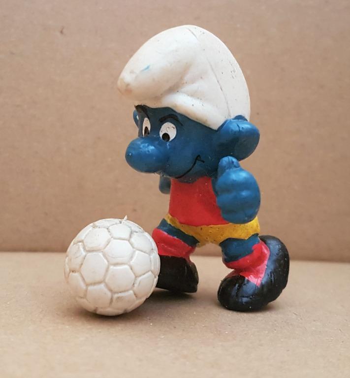 The Smurfs Collection, Vintage Smurf kicking a ball, Playing Football ...