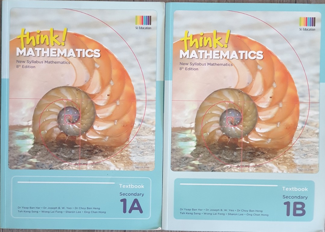 Think! Mathematics 8th Edition Sec 1A / 1B, Hobbies & Toys, Books ...