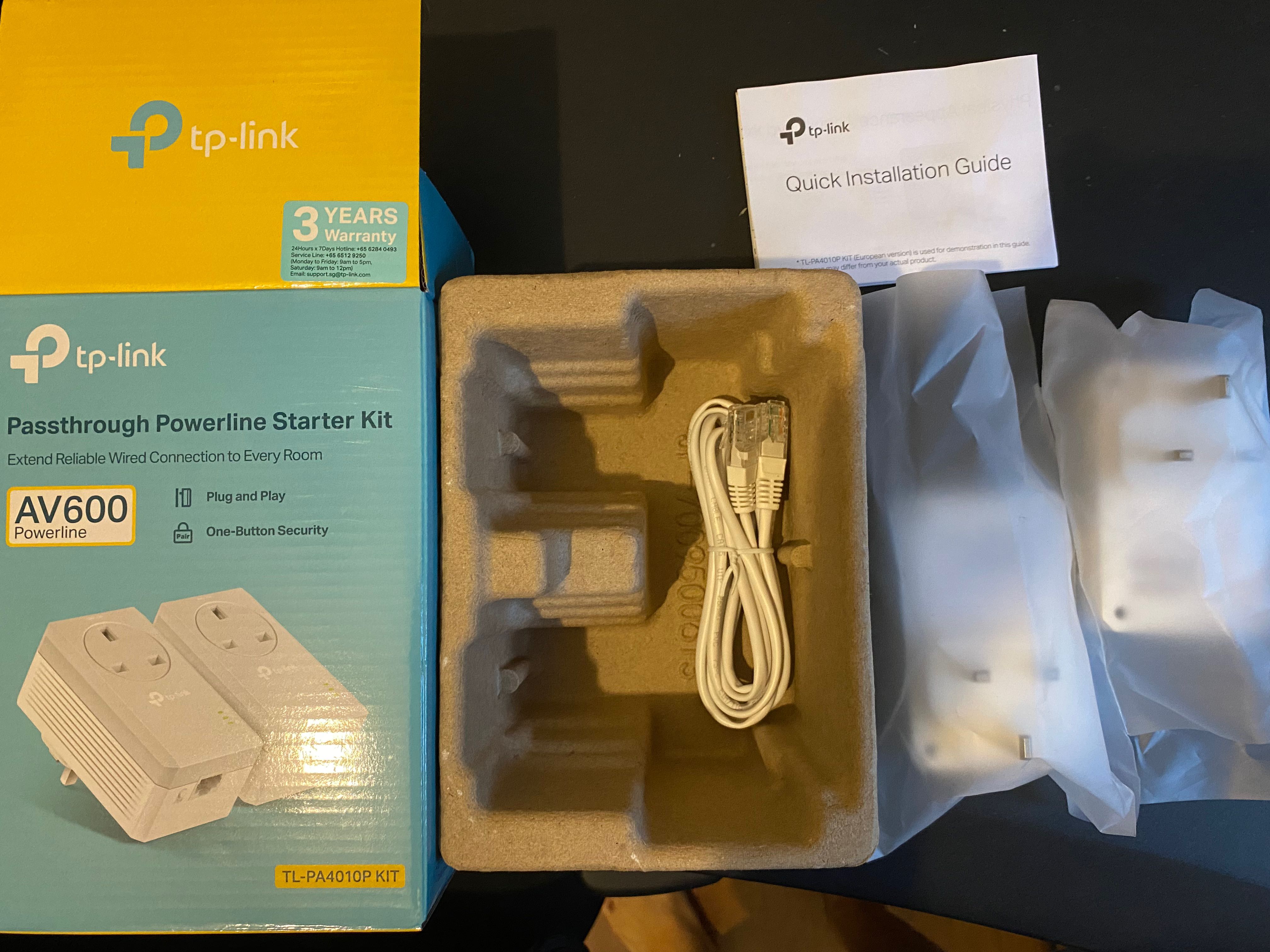 TP-link Passthrough Powerline Starter Kit, Computers & Tech, Parts ...