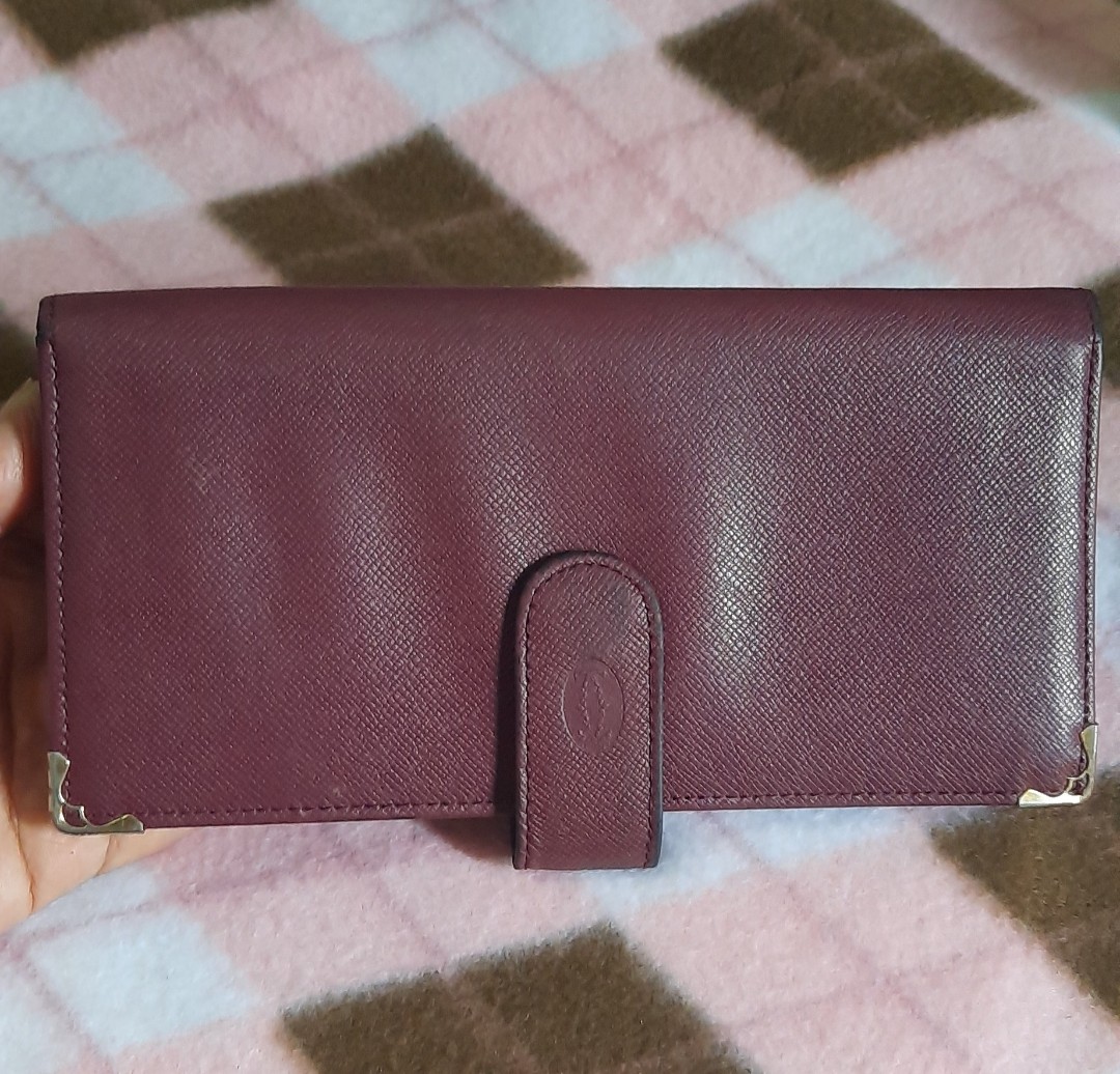 Vintage Cartier slim long wallet, Women's Fashion, Bags & Wallets ...