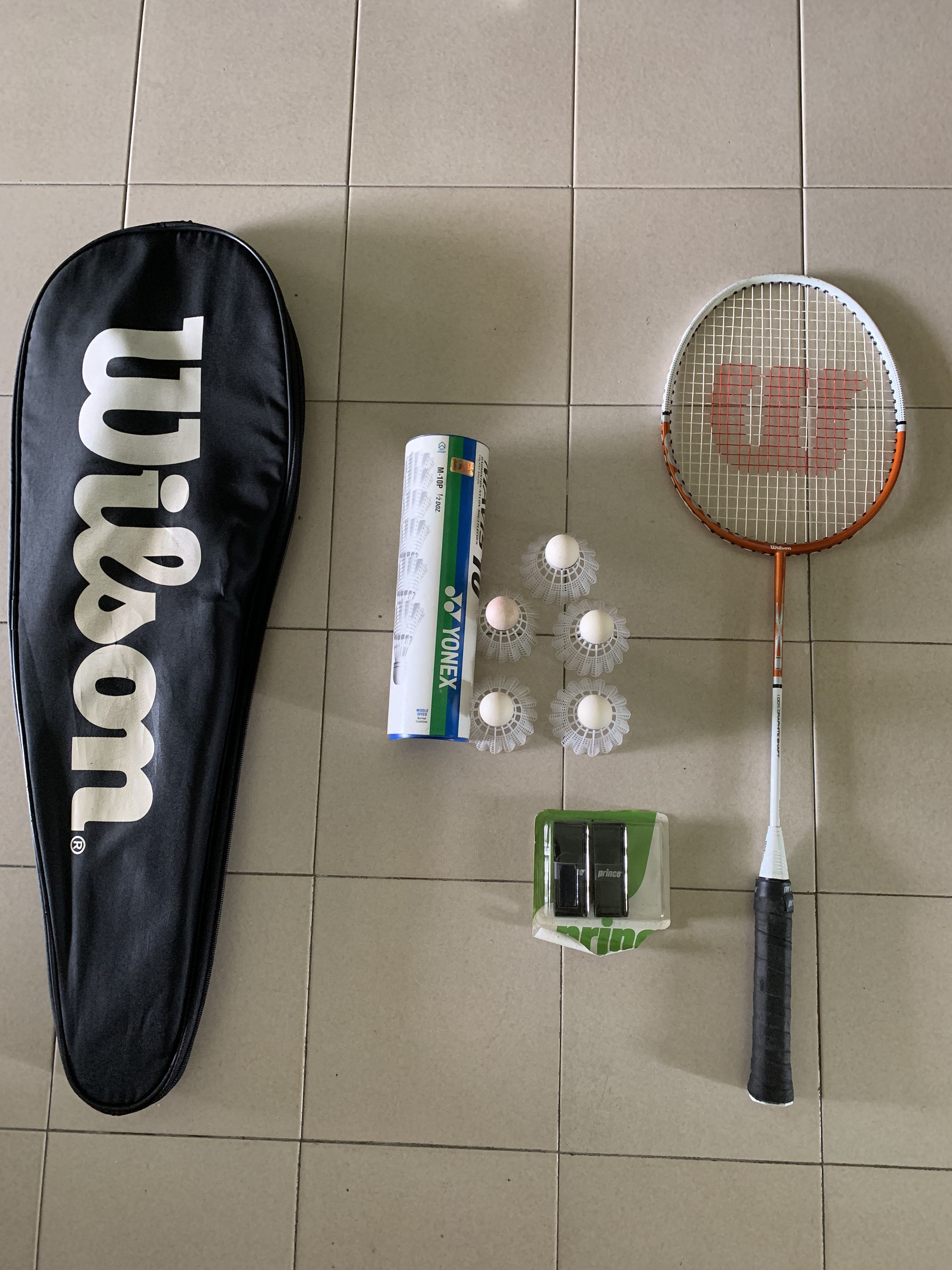 Wilson Badminton Racket Set, Sports Equipment, Sports & Games, Racket ...